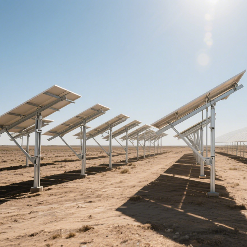 Ground Solar Mounting Brackets 25 Years Service Life 0-60m/s Wind Speed