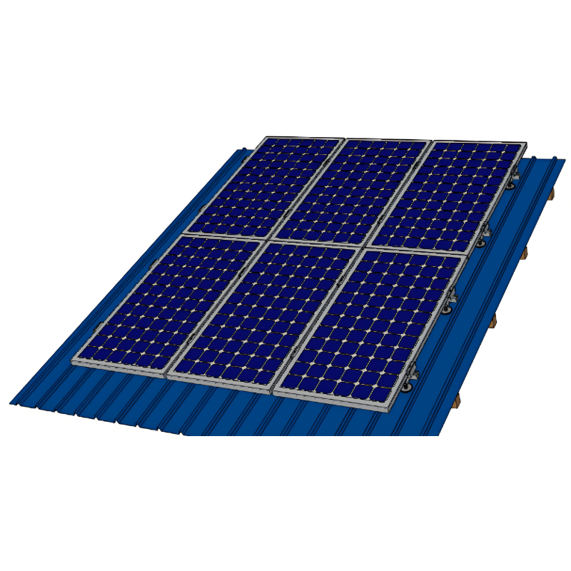 Color Steel Tile Roof Solar PV Frame – Non-Penetrating Clip Design, No ...